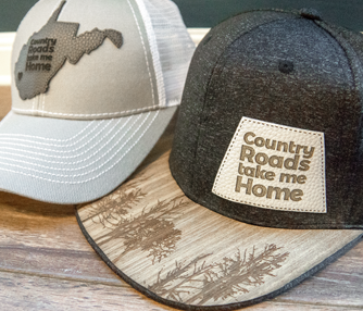 Laser Engraving Leather Hat Patches