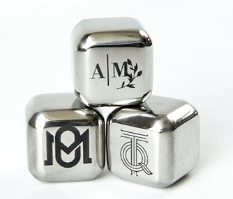 Laser Engraving Stainless Steel Ice Cubes