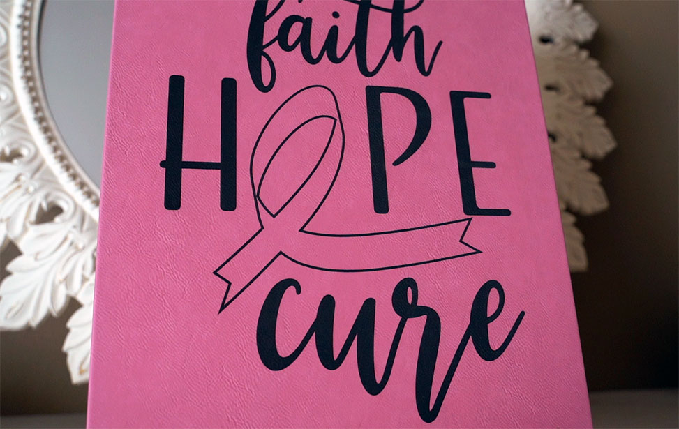 Breast Cancer Awareness: Creating Custom Laser Engraved Wall Art with ...