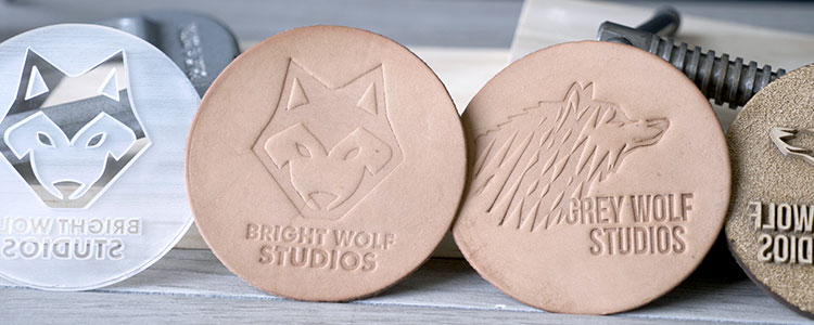 Laser Engraving Leather Debossing Stamps with MDF and Acrylic