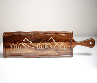 Papan Potong Tatahan Kayu